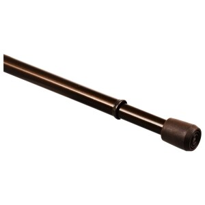 Adjustable Brown Spring Tension Curtain Rods | Family Dollar