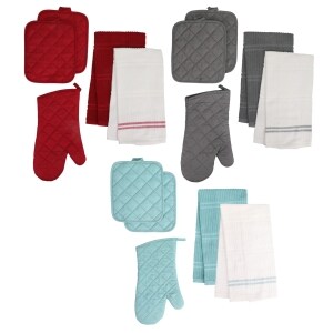 Assorted Family Chef Solid Kitchen Towel Set, 5-pc. Pack | Family Dollar