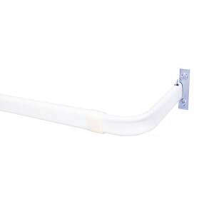 Interiors by Design Adjustable Basic Curtain Rod, 28-48” Adjustable ...