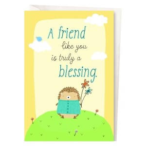Sentimental Studios Hedgehog Friendship Card