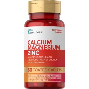 Family Wellness Calcium Magnesium Zinc Caplets, 60 ct.