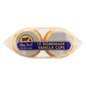 Blue Bell Homemade Vanilla Ice Cream Cups - 12 ct / 3 fl oz | Family Dollar