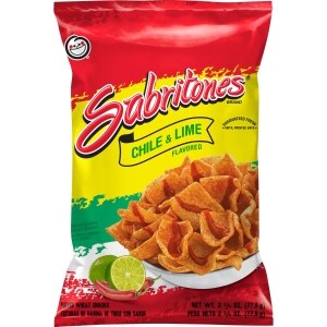 Sabritones Chile & Lime Flavored Puffed Wheat Snacks 2.75 oz