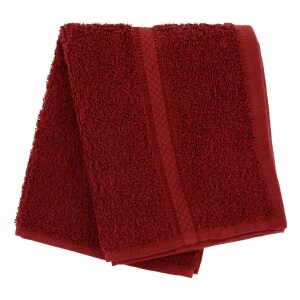 Interiors by Design Red Cotton Hand Towels