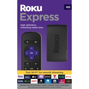 Roku Express (New) HD Streaming Device with High-Speed HDMI Cable and ...