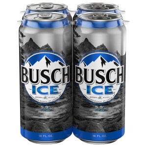 Busch Ice Beer 4 - 16 fl oz Cans | Family Dollar