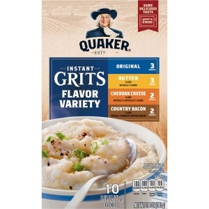 Quaker Flavor Variety Instant Grits 10 - 0.98 oz Packets | Family Dollar