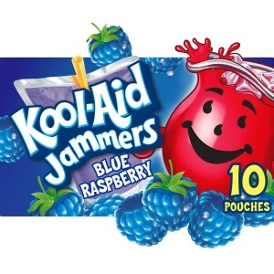 Kool-Aid Jammers Blue Raspberry Flavored 0% Juice Drink, 10 ct Box, 6 ...
