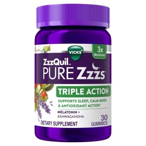 Vicks Pure Zzzs Triple Action Gummies 30 ct | Family Dollar