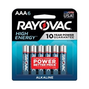 Rayovac High Energy AAA Batteries (6 Pack), Alkaline Triple A Batteries