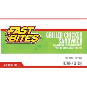 Fast Bites® Grilled Chicken Sandwich, 4.4 oz (Frozen) | Family Dollar