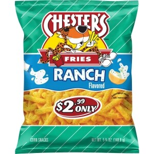 Chester's Fries Corn And Potato Snacks Ranch Flavored 5 1/4 Oz