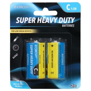 E-Circuit heavy duty battery c 2pk | Family Dollar