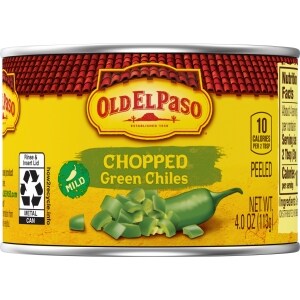 Old El Paso Mild Chopped Green Chiles, 4 oz.