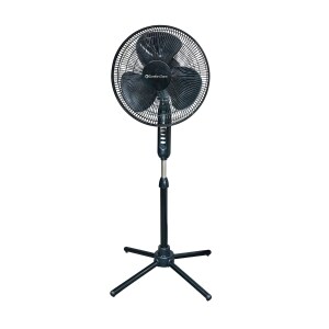 Comfort Zone Black Oscillating Pedestal Fan, 16 in.