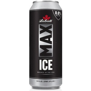 Labatt Max Ice, Lager Beer, Full Flavored Import, 24 fl oz Can ...