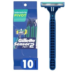 Gillette Sensor 2 Plus Razors, 10 ct.