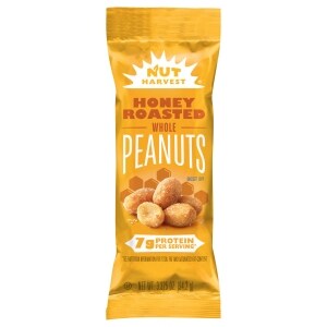 Nut Harvest Whole Peanuts Honey Roasted 3.325 Oz