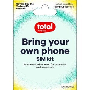 Total Wireless Bring Your Own Phone Mini SIM Pack Tri-punch (No Airtime)
