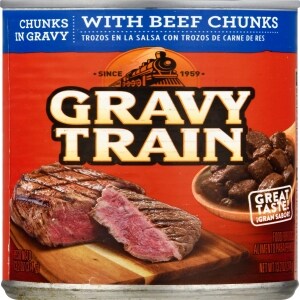 Gravy Train Chunks in Gravy With Beef Chunks, Wet Dog Food, 13.2 Oz Can ...