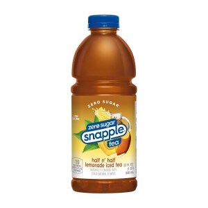 Snapple Zero Sugar Half 'n Half Tea, 32 fl oz bottle