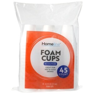 Homeline 8.5-oz. Foam Cups, 45 ct.