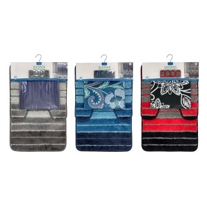 Interiors By Design Monochrome Striped Bath Rug Sets, 15 pc.