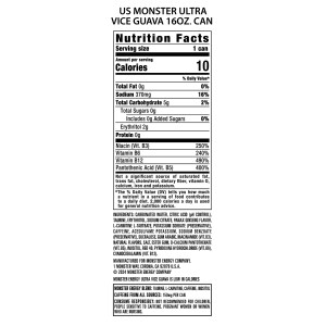 Monster Energy Ultra Vice Guava 16 fl oz | Family Dollar