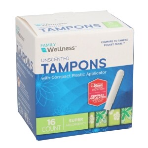 Fiore Super-Absorbency Plastic Tampons, 16 ct. | Family Dollar