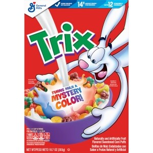 Trix Fruity Breakfast Cereal, 6 Fruity Shapes, Whole Grain, 10.7 OZ