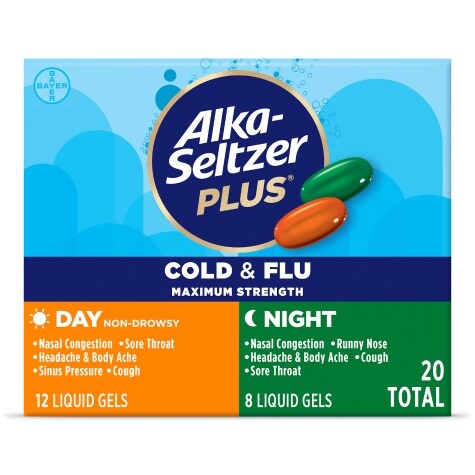 Alka-Seltzer Plus Maximum Strength Cold & Flu, 20ct.