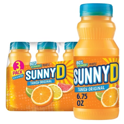 SunnyD Original Tangy Flavor Juice Drinks, 3-ct. Packs