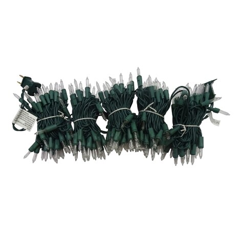 String-to-String Clear Mini Christmas Lights, 250-ct. Set