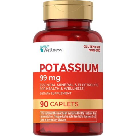 Family Wellness Potassium 99 mg Caplets, 90 ct.