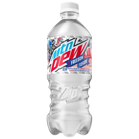 Mtn Dew Freedom Fusion DEW Lemonade And Peach 20 Fl Oz | Family Dollar