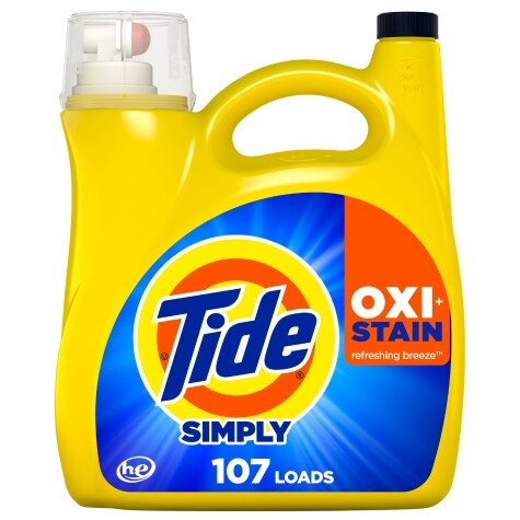 Tide Simply Oxi Boost + Ultra Stain Release, 151 fl oz, 107 Loads ...