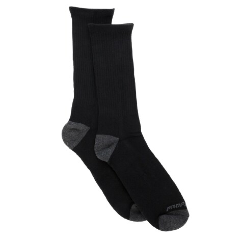 Pro Player Men's 6-12 Black Crew Socks, 3 Pair