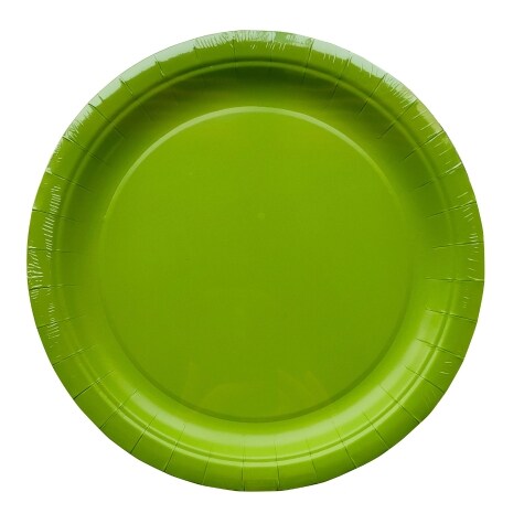 Paper Party Plates - Green, 20 ct.