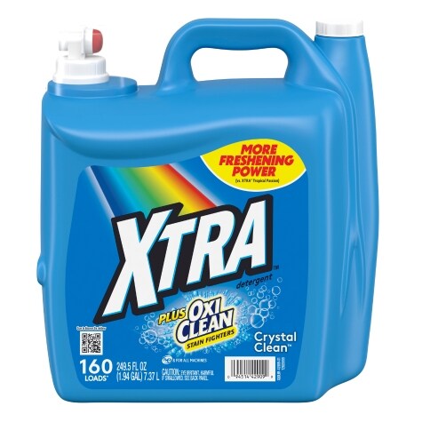 XTRA Plus OxiClean Liquid Laundry Detergent, 249-oz.