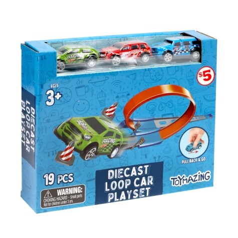 Toymazing Diecast Loop Car Playsets, 19-pc. Sets
