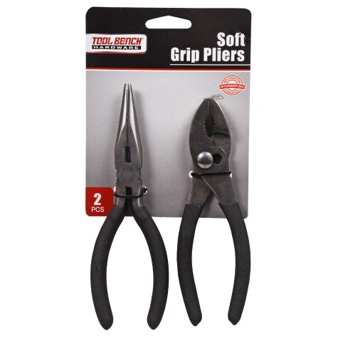 Tool Bench Hardware Soft-Grip Pliers Sets, 2 pc.