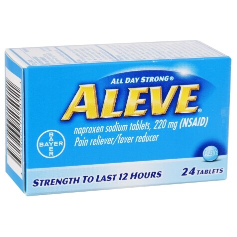 Aleve 12-hour Pain Relief Tablets, 220mg, 24-ct.