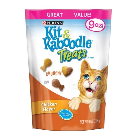 Purina Kit & Kaboodle Crunchy Chicken Flavor Cat Treats, 9-oz.