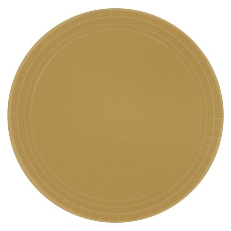 9-in. Gold Paper Party Plates, 20 ct.