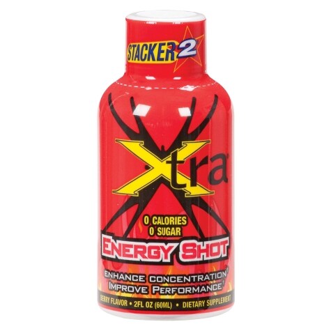 Stacker 2 Xtra Berry-Flavored Energy Shots, 2 oz.