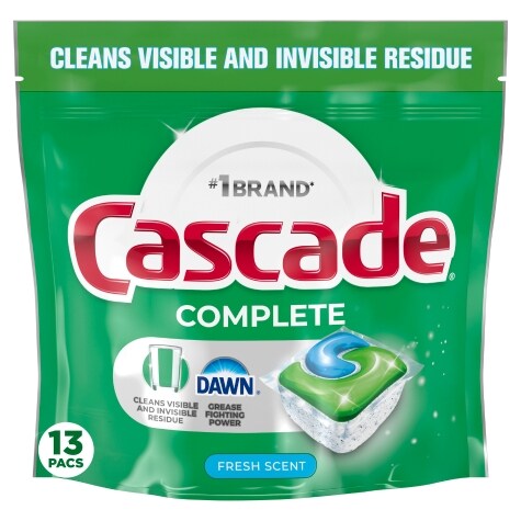 Cascade Complete Dishwasher Pods, Dishwasher Detergent, Dish Detergent ...