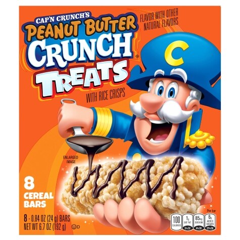 Cap'n Crunch's Treats with Rice Crisps Peanut Butter Crunch Cereal 8 ...