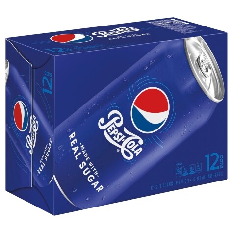 Pepsi-Cola Real Sugar 12 Pack Soda 12 Ea