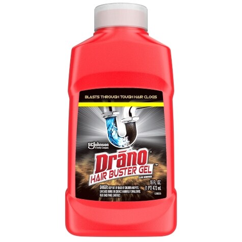 Drano Hair Buster Gel, Bathroom Drain Clog Remover Dissolves Hair on ...