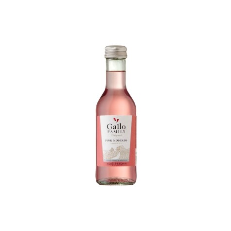 Gallo Family Vineyards Pink Moscato White Wine Single Serve, 187ml